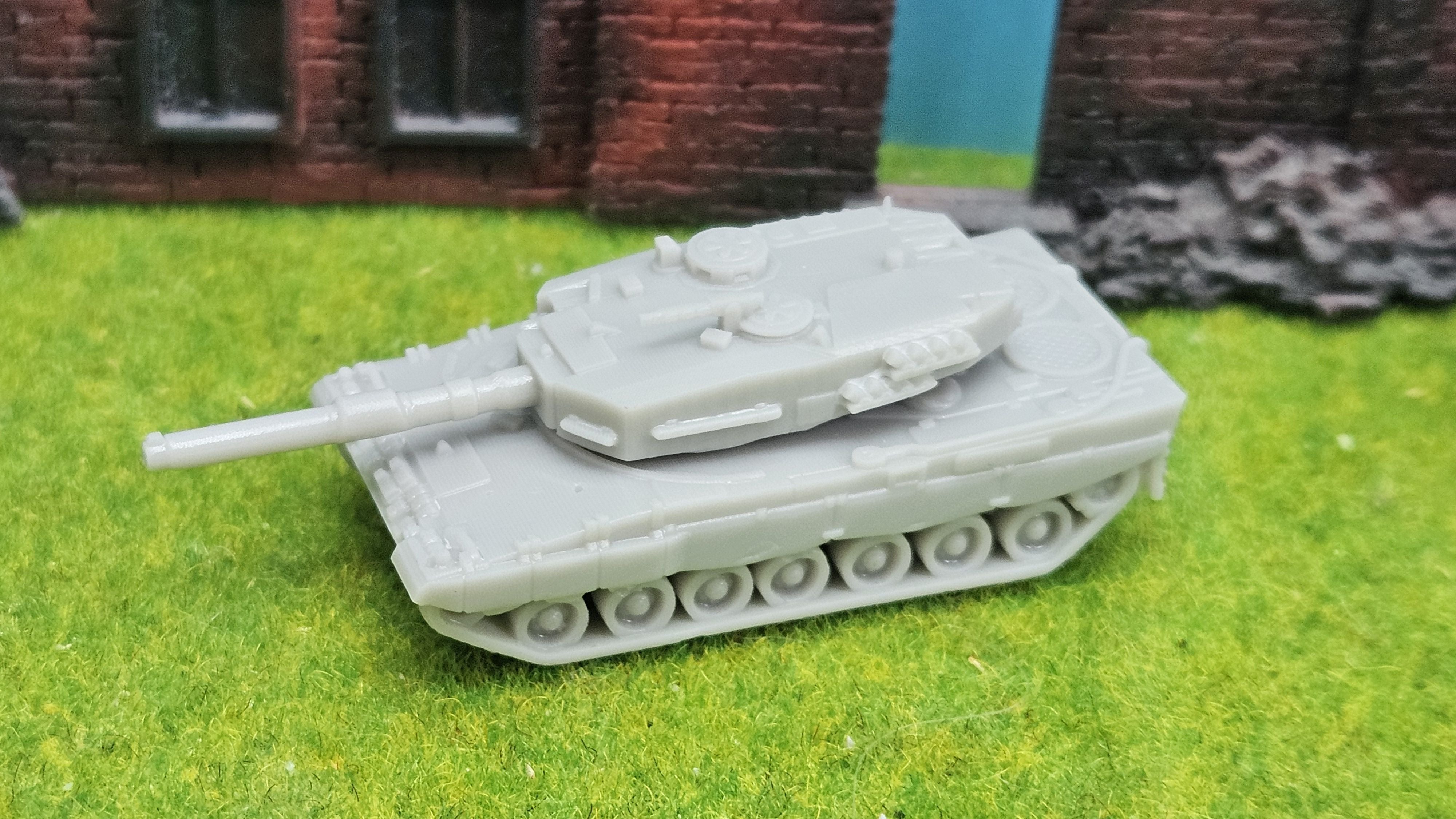 Leopard 2A2 Panzer aus Resin für Spur N (1:160) – 3D-Scale