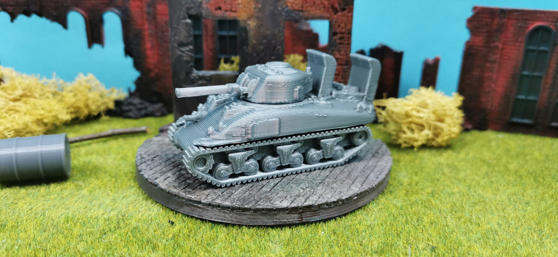 M4A1 Sherman Lightning D-Day "Deep Wading Gear" – 3D-Scale