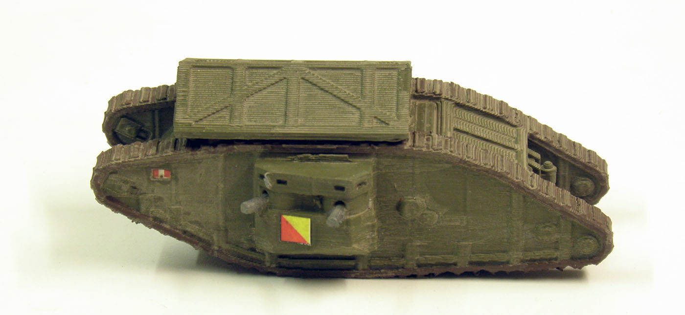 Mark V "Female" Solidframe britischer WW1 Panzer – 3D-Scale