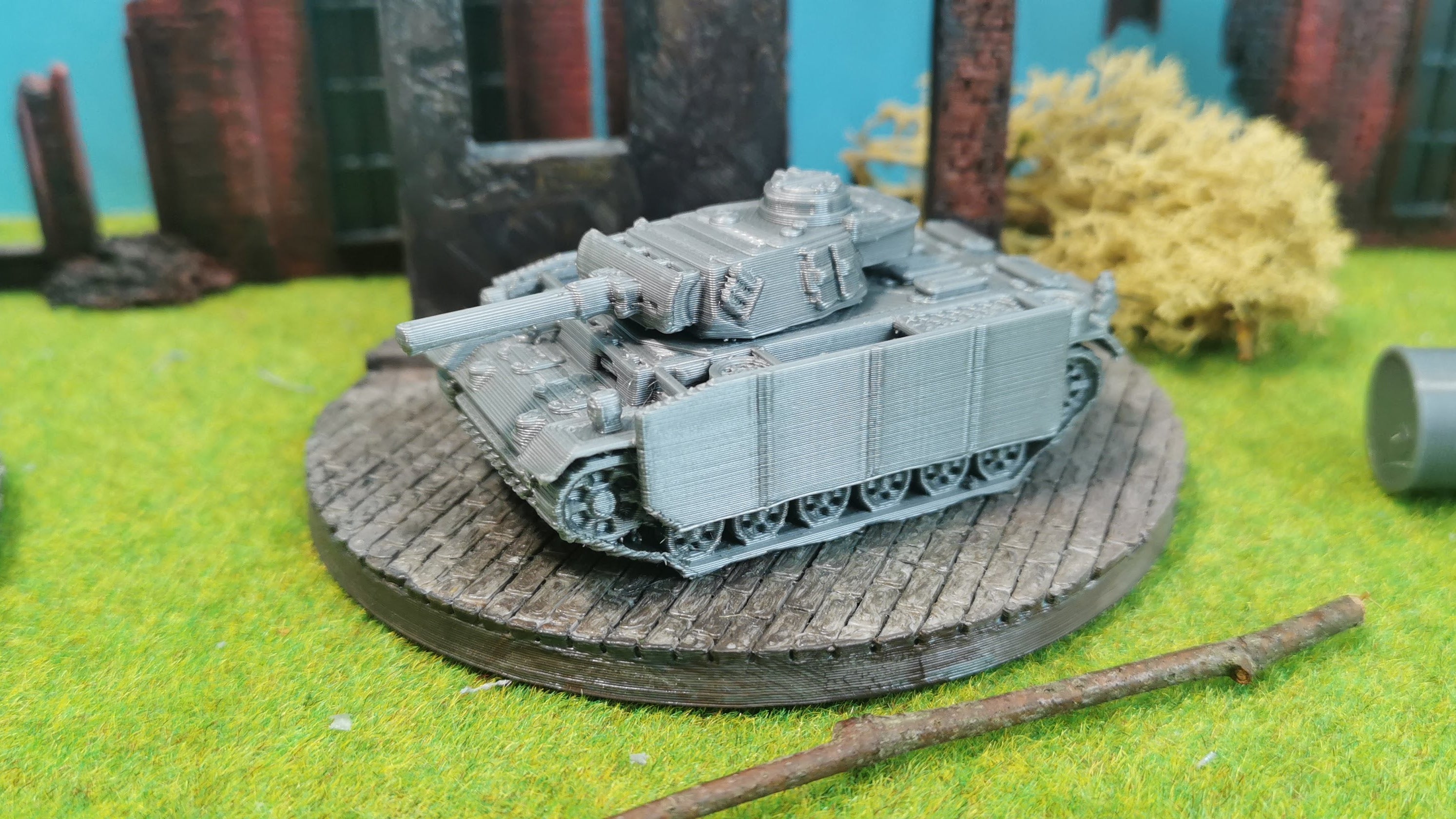 Sd.Kfz. 141/3 "Flammpanzer III" mit Schürzen – 3D-Scale
