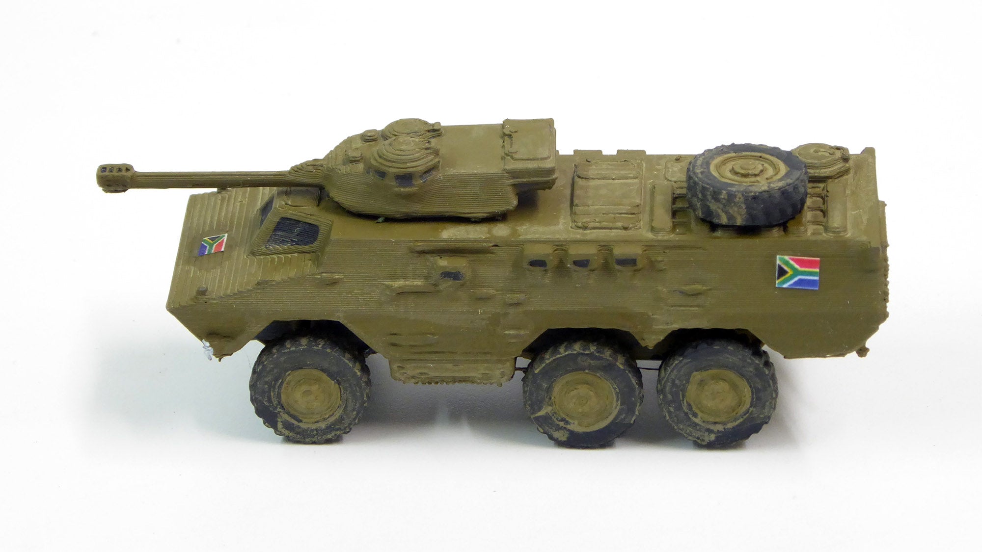 Ratel-90 südafrikanischer Radpanzer mit AML 90 Turm – 3D-Scale