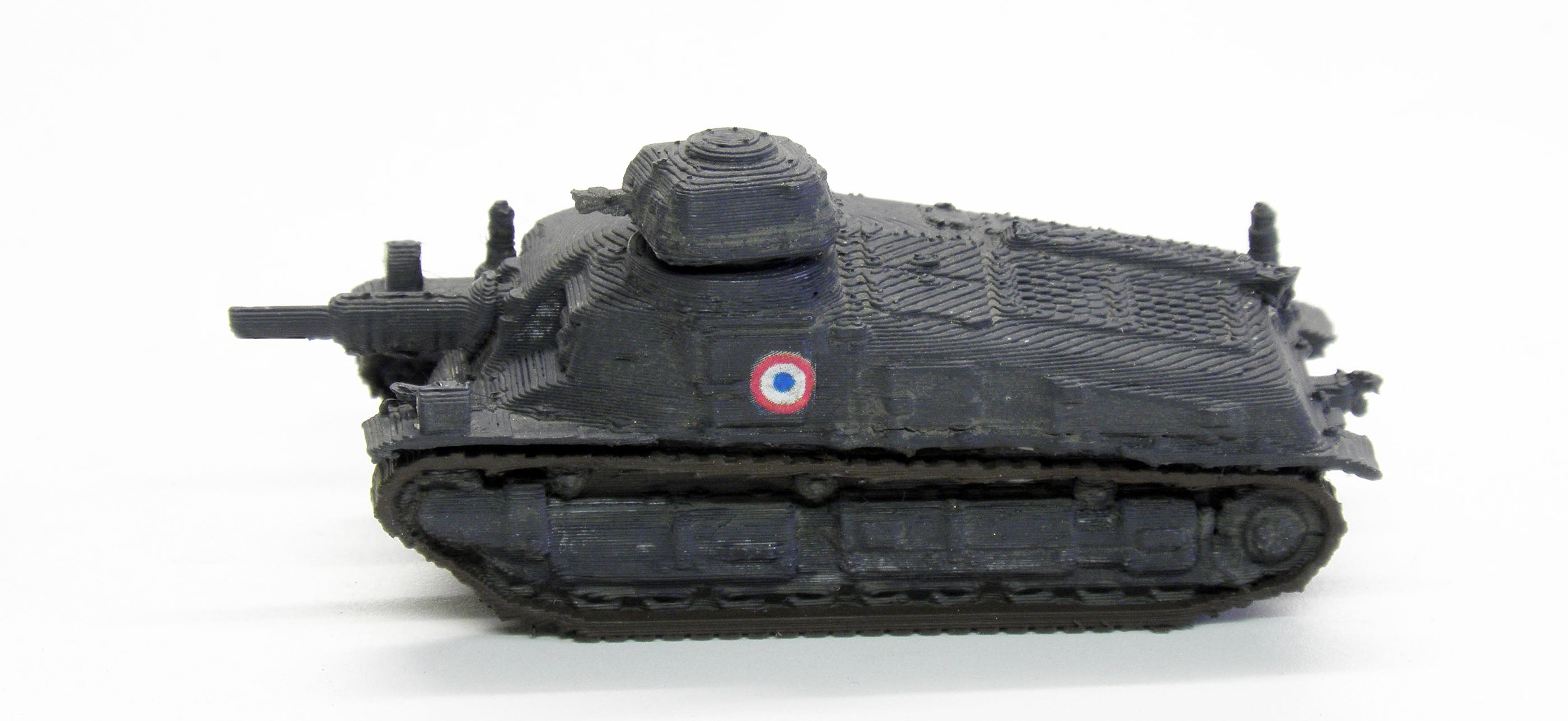 Somua SAu 40 französischer Panzerhaubitzen-Prototyp – 3D-Scale